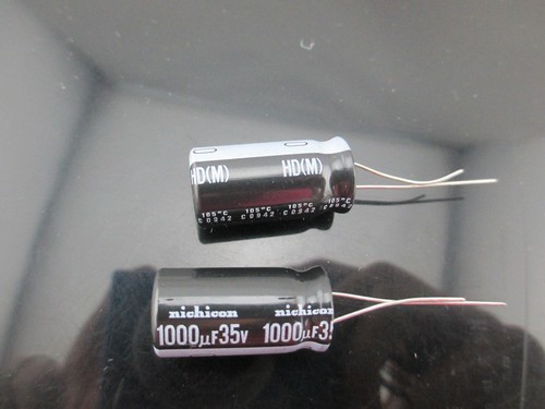 20pcs Nichicon HD 1000mfd 35V 1000UF long life Capacitor 105℃ 12.5*25mm ...