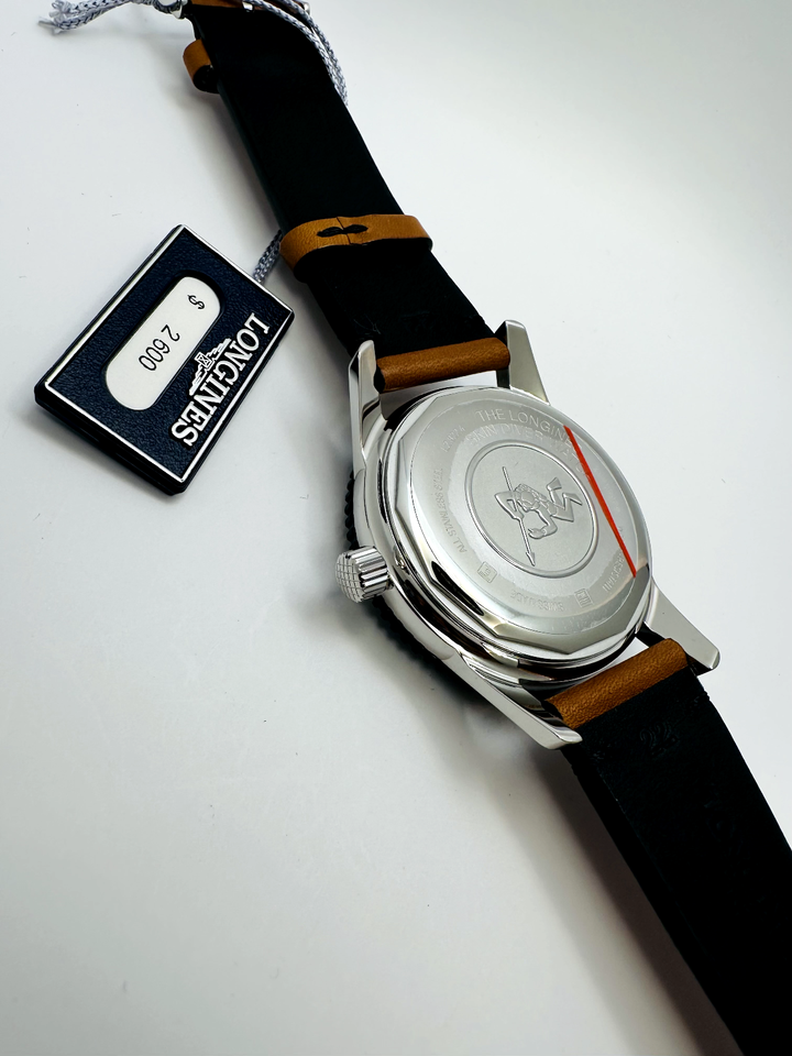 Longines Heritage Automatic Skin Diver Leather Mens Watch 42mm ...