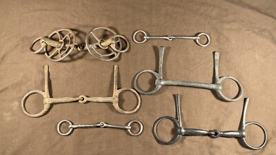 Lot of Vintage / Antique Metal Horse Bits Western Decor Horse Tack Lot ...
