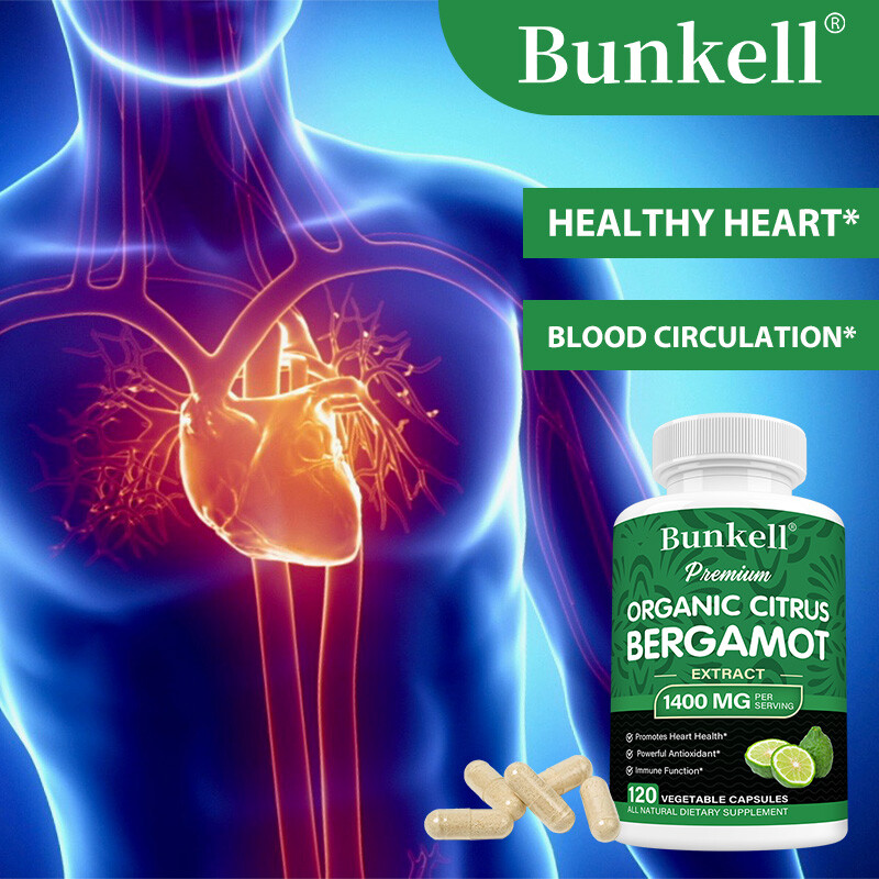 Citrus Bergamot 1400 Mg, 25:1 Extract, Organic Heart Supplements 120 ...