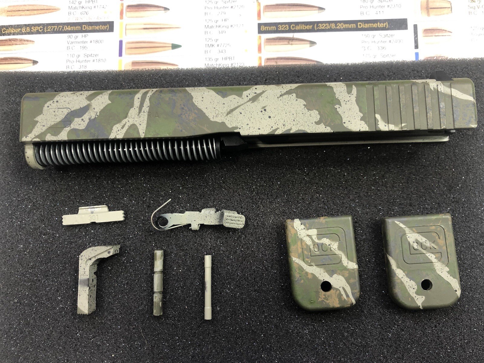 Custom Cerakote Glock 17 Gen 3 OEM 9mm Slide Assembly Kit G17 P80 ...