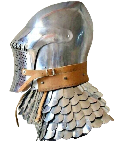 Bassinet Helmet 16 Gauge Steel Type Medieval Armor Larp sca helmet with ...