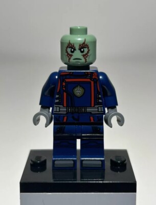 LEGO Drax Minifigure 76255 Classic Blue Suit Marvel Guardians Of The ...