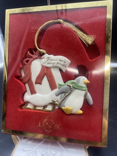 Lenox Friendship Penguins Christmas Ornament Friends Make All Things ...