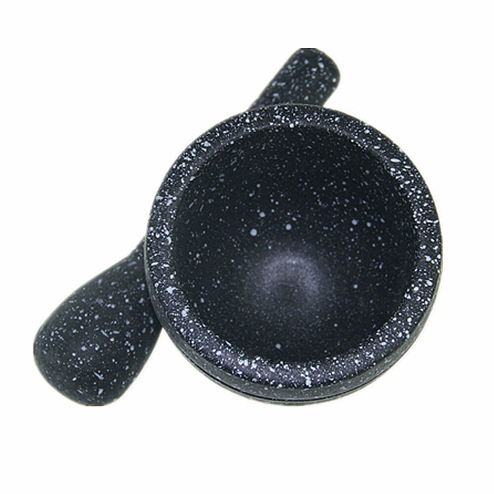 Large Pestle and Mortar Set Natural Spice & Herb Crusher Grinder ...