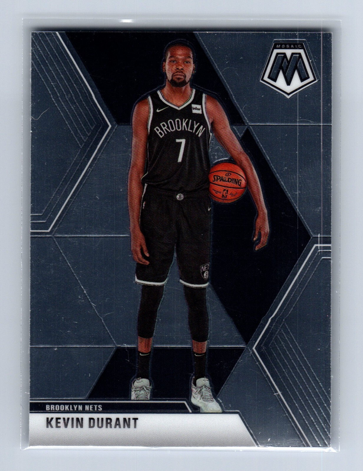 Kevin Durant 2019-2020 Panini Mosaic Basketball Base #1 Brooklyn Nets ...