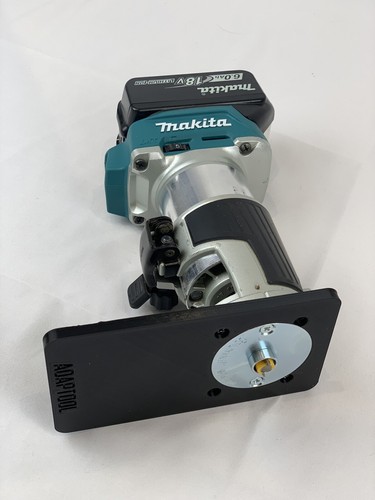 Makita DRT50 Router Extra Large Sub BASE PLATE Guide Bush Adaptor | eBay UK