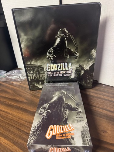 Godzilla King of The Monsters Collectors Cards Sealed Box - PLUS BINDER ...