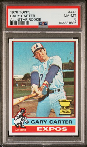 1976 TOPPS ALL-STAR ROOKIE #441 GARY CARTER ROOKIE RC PSA 8 | eBay
