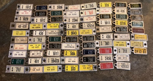 1950s-1970s Disabled American Veterans DAV License Plate Key Chain Tag ...