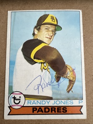 1979 TOPPS #194 RANDY JONES Autographed SIGNED AUTO Card SAN DIEGO ...