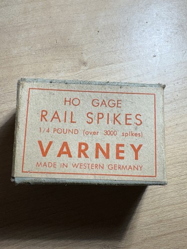 VARNEY VINTAGE RAIL ROAD SPIKES HO GAGE MADE WEST GERMANY VERY RARE! 1/ ...