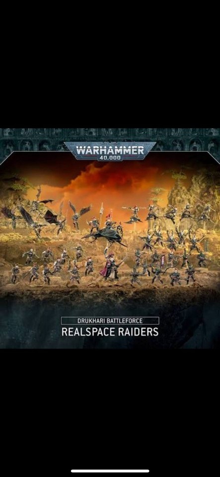 Warhammer 40K New Release Drukhari 40k Army Box Realspace Raiders Ships ...