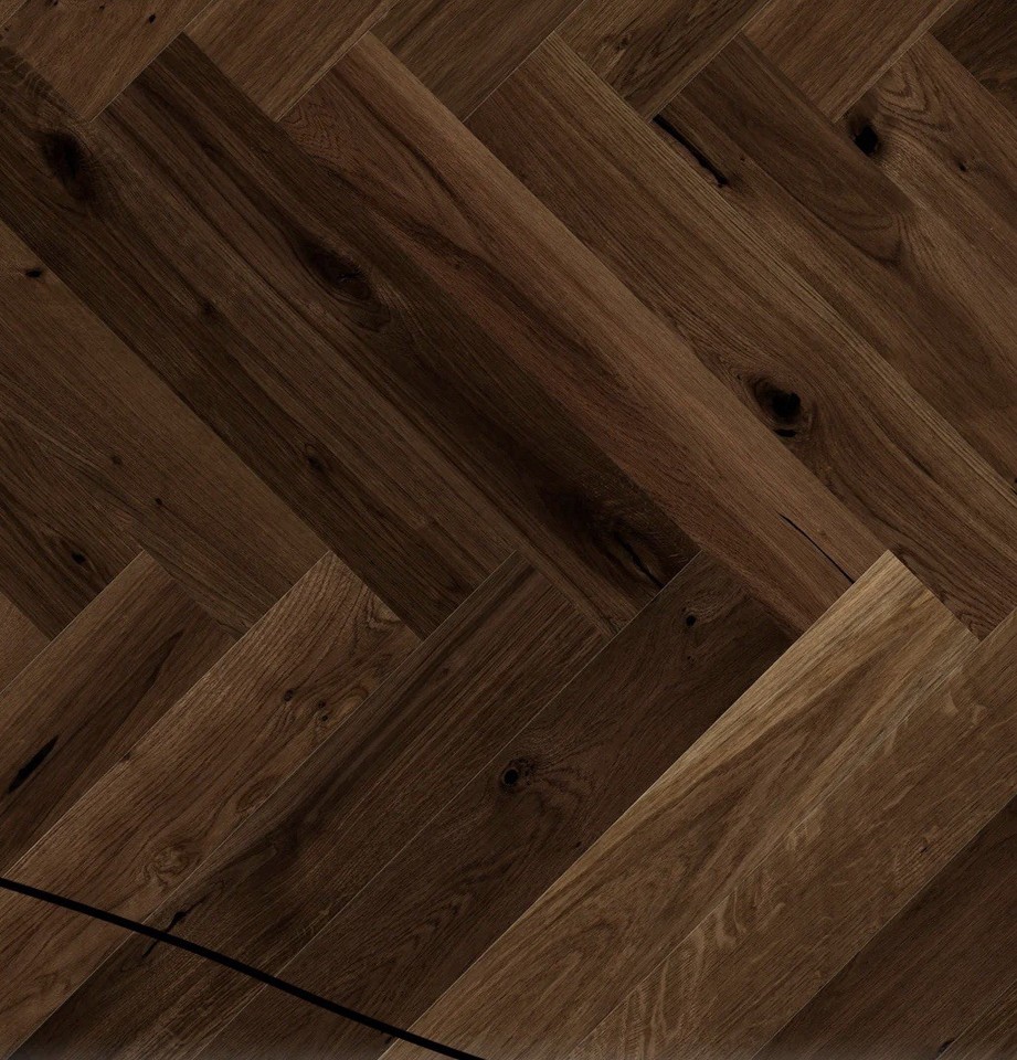 Ashton & Rose herringbone Walnut Engineered Wood Flooring | eBay UK