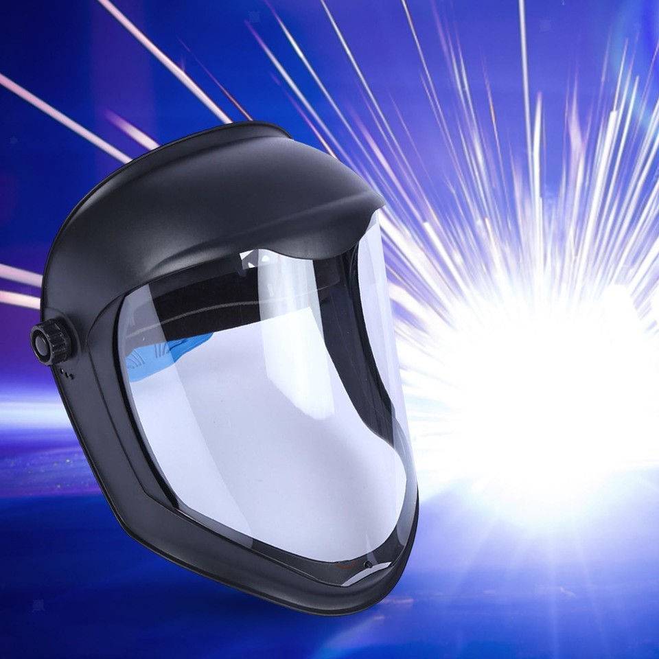 Face Shield Helmet Mask w/Clear Visor Anti Fog Protective Cover Safety ...