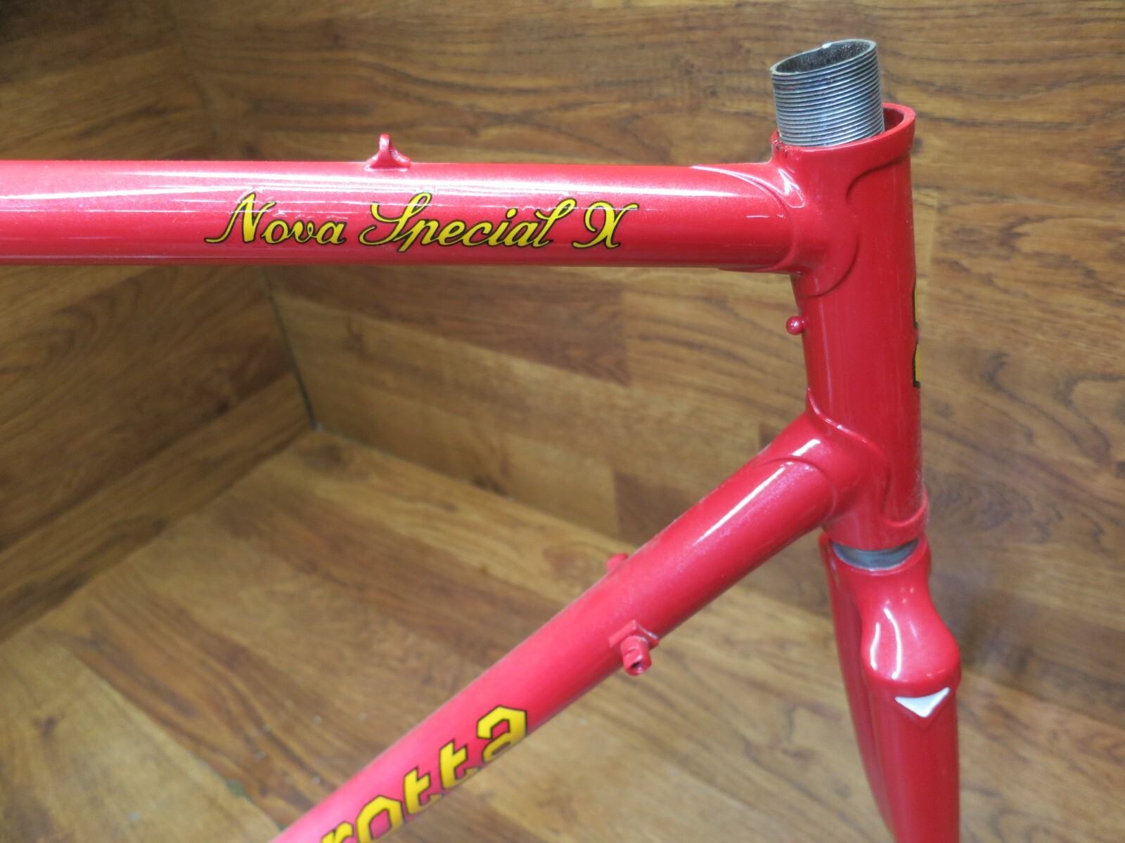 VINTAGE SEROTTA NOVA SPECIAL X COLUMBUS SLX STEEL LUGGED BIKE FRAME SET ...