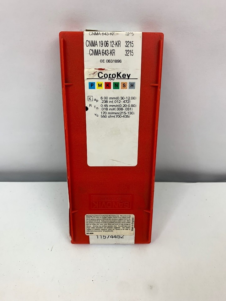 SANDVIK COROMANT Diamond Turning Insert, CNMA, 643, KR-3215 (19 06 12 ) | eBay