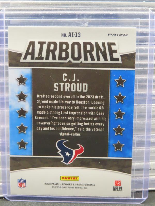 2023 Rookies & Stars C.J. Stroud Airborne Red Plaid Rookie RC #AI-13 ...