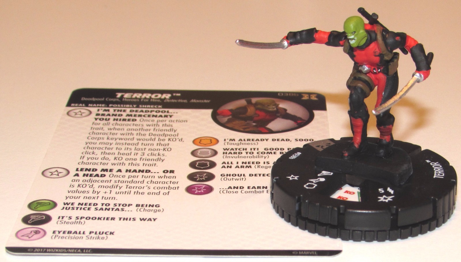 TERROR 038B Deadpool and X-Force Marvel HeroClix Rare | eBay