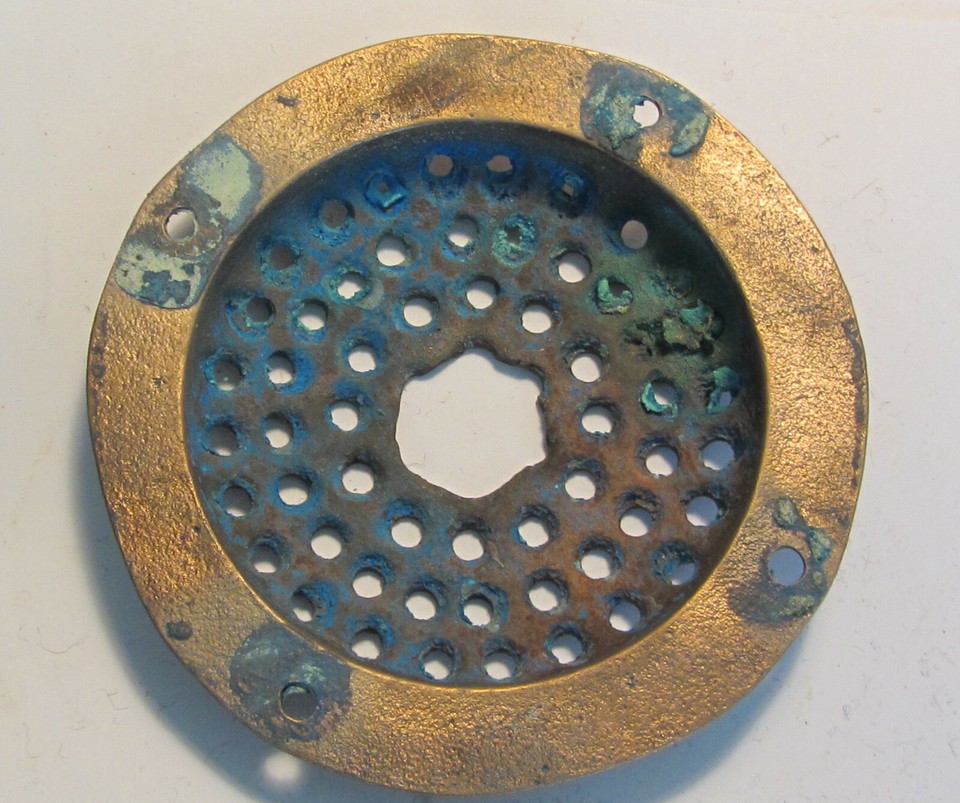 VINTAGE PERKO # 86-4 BOAT MARINE BRASS 4 " Round Sea Strainer. | eBay