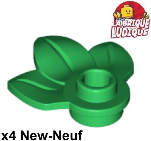 Lego 4X Flower Leaf Plant 3 Leaves Green 32607 New | eBay