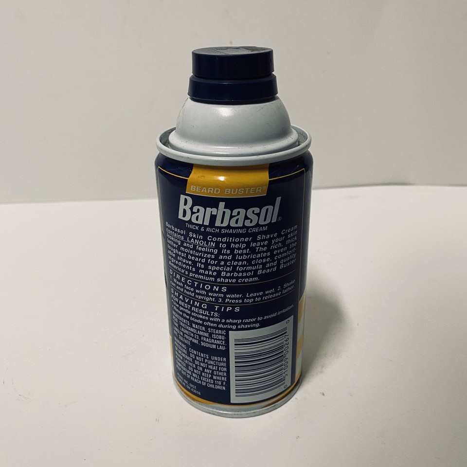 Barbasol Thick & Rich Shaving Cream Beard Buster Skin Conditioner 10oz ...
