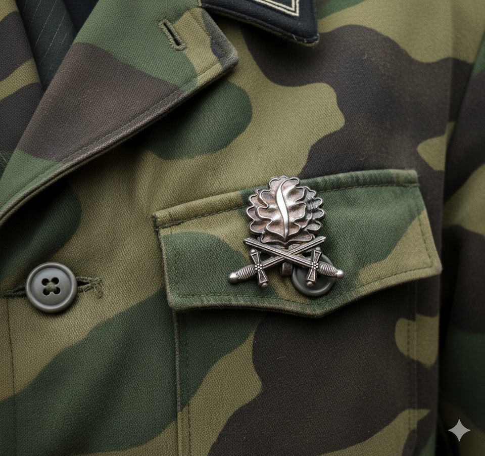 Pre-Owned German Infantry Army badge Wehrmacht Oak leaf Cluster Swords ...