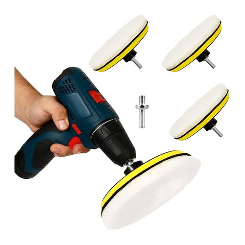 1 SET 5pcs 6" Car Polishing Wheel Buffing Pads Set Wool Mop Kit Pad ...