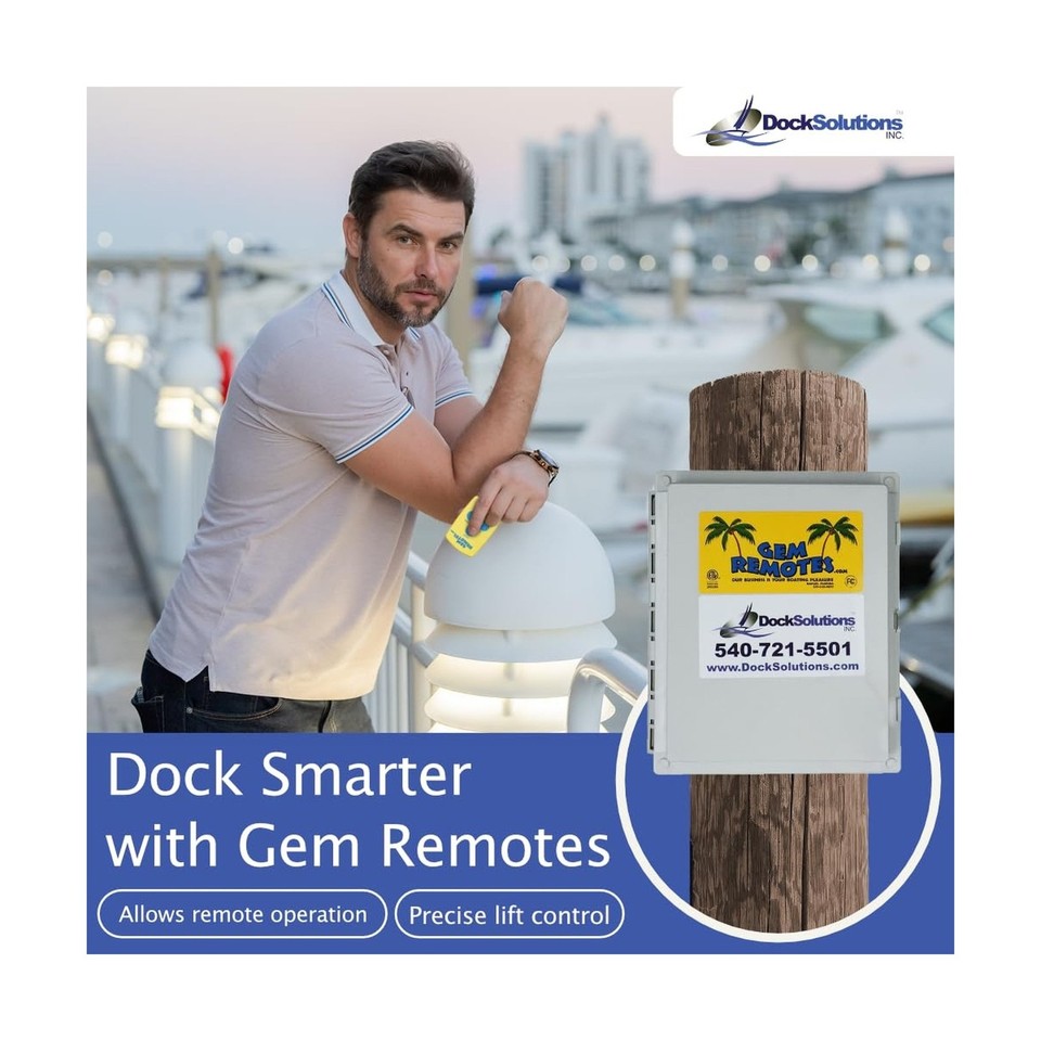 Gem Remotes Wireless Boat Lift Control System – Durable, Easy-to-Use ...