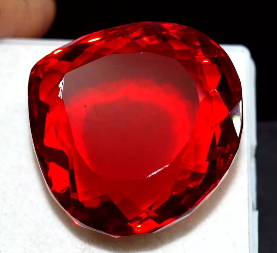 Natural Red Topaz 600 Ct Rare Brazilian Pear Shape Certified Loose ...