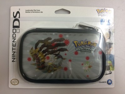 Nintendo DS Lite POKEMON PLATINUM LENTICULAR VERSION Padded ZIP Case ...