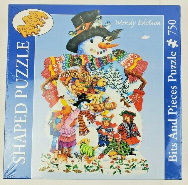 Bits & Pieces Puzzles 750 Piece Jigsaw Snowy Friends Winter Scene ...