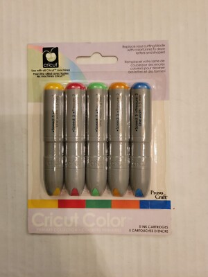 Cricut Color Primary Collection 5 Ink Cartridges By Provo Craft NEW | eBay