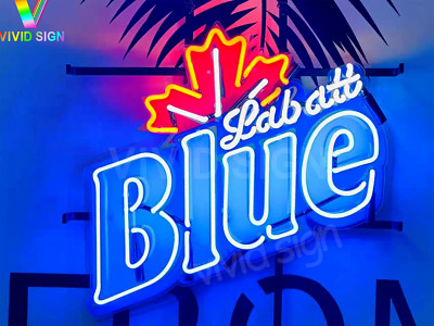 Labatt Blue Beer 17"x17" Bar Neon Light Sign Lamp HD Vivid With Dimmer ...
