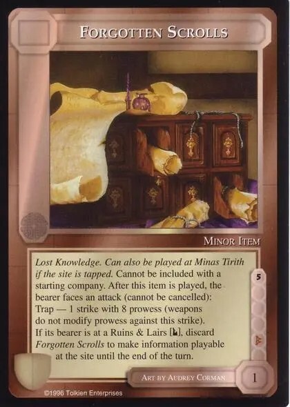 Forgotten Scrolls Limited Edition Middle Earth ME CCG Dark Minions | eBay