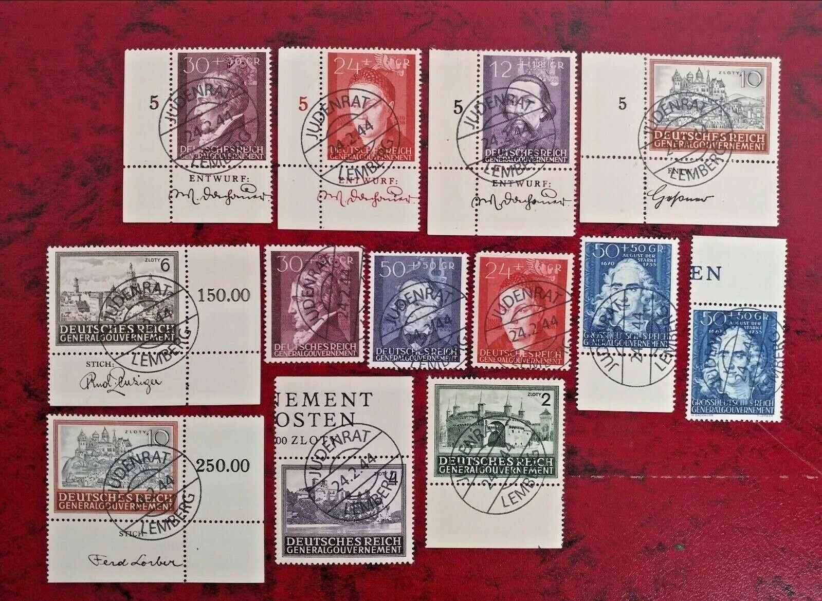 ~ GERMANY - Historical JUDENRAT LWOW GHETTO - LEMBERG / WW2 CAMPS / 2 ...