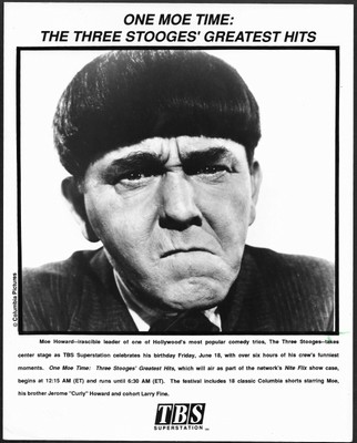 The Three Stooges Moe Howard Original 1990s TV Promo Photo Comedy | eBay