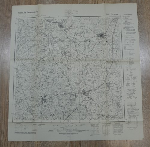 GERMAN WW2 WEHRMACHT SOLDIER MAP Horstmar 1942 FOR MAP CASE | eBay