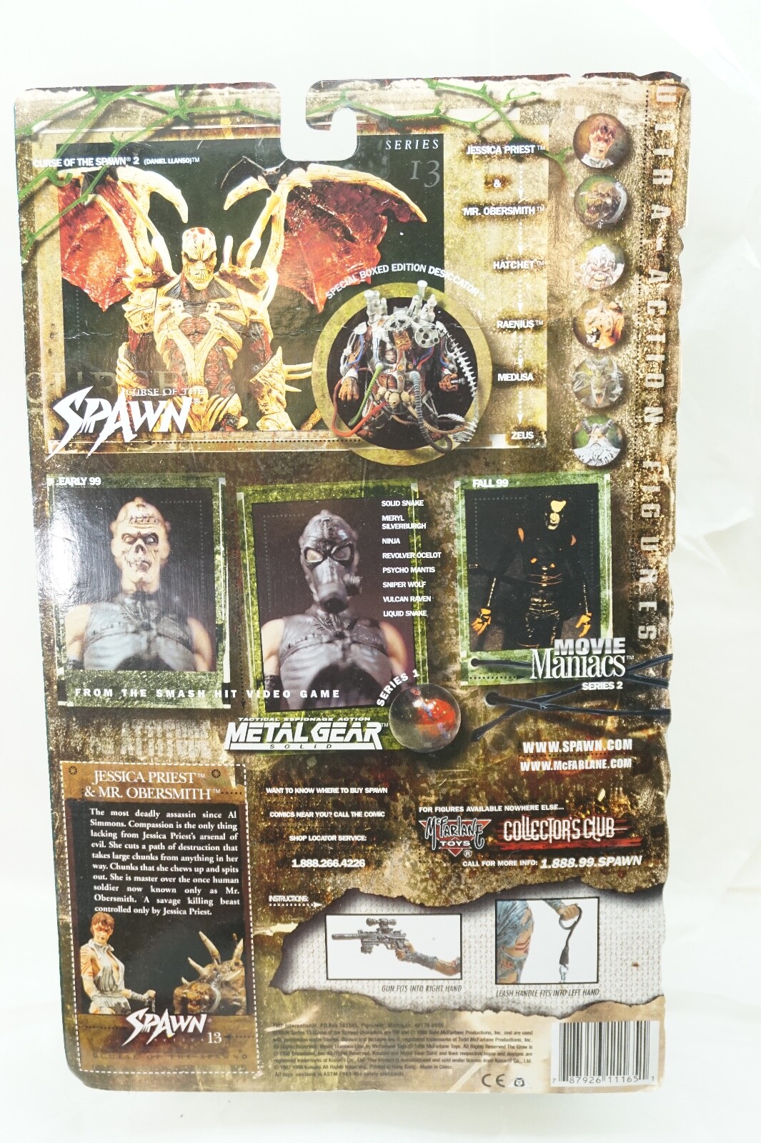 CURSE OF THE SPAWN ACTION FIGURES JESSICA PRIEST MR OBERSMITH MCFARLANE ...