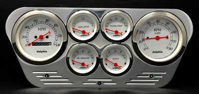 1953 1954 1955 Ford Truck 6 Gauged Dash Panel Polished Billet Insert ...