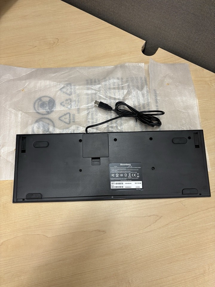 Bloomberg STB100 Wired USB Black Keyboard, Tested - Like New Condition ...