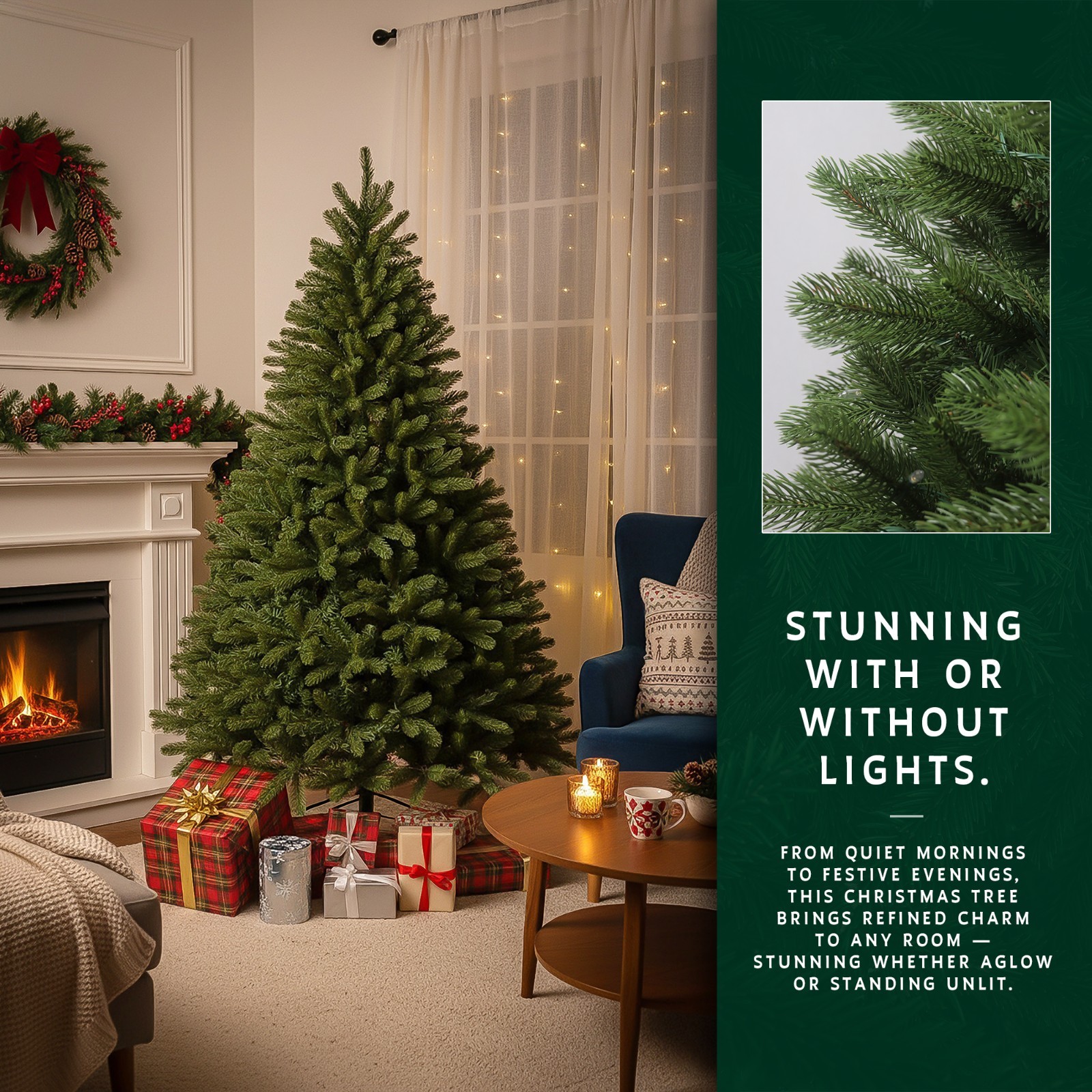 Balsam Hill Vermont White Spruce Artificial Christmas Tree 6ft Prelit ...