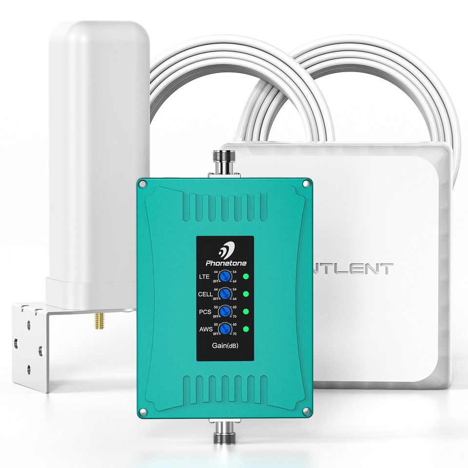 4G 5G LTE Cell Phone Signal Booster 700/850/1700/1900MHz Band 12/13/17 ...
