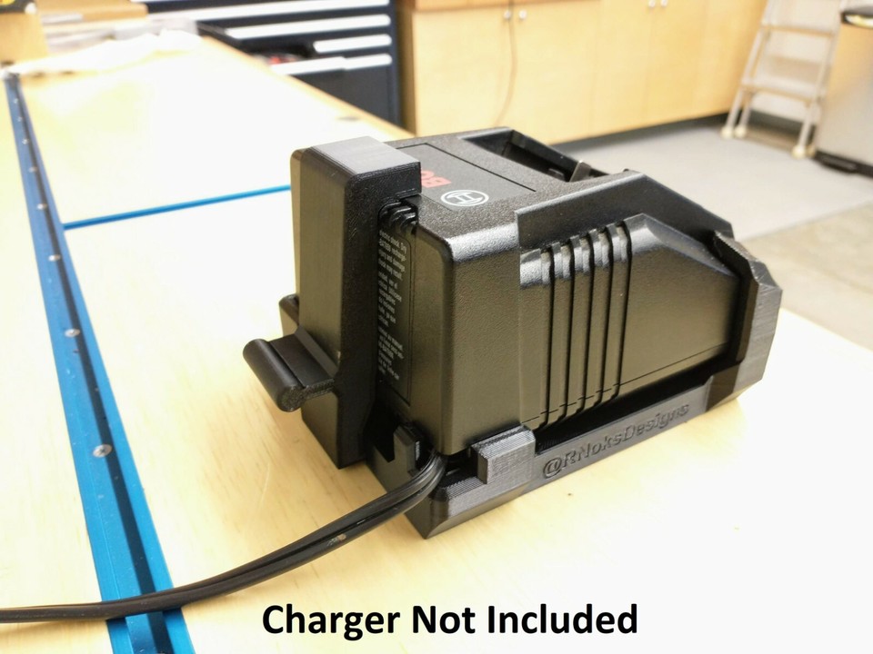 Wall Mount for Bosch BC660 Charger with Optional 18V Battery Mounts ...