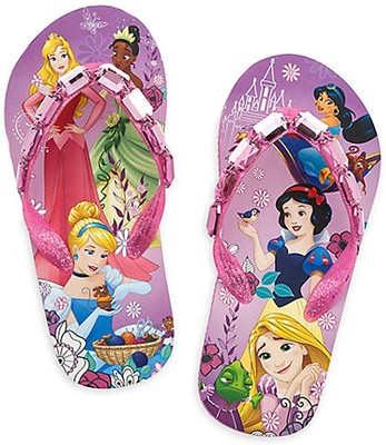 Disney Store Princesses Flip Flops Sandals Shoes Girl Size 9/10 | eBay