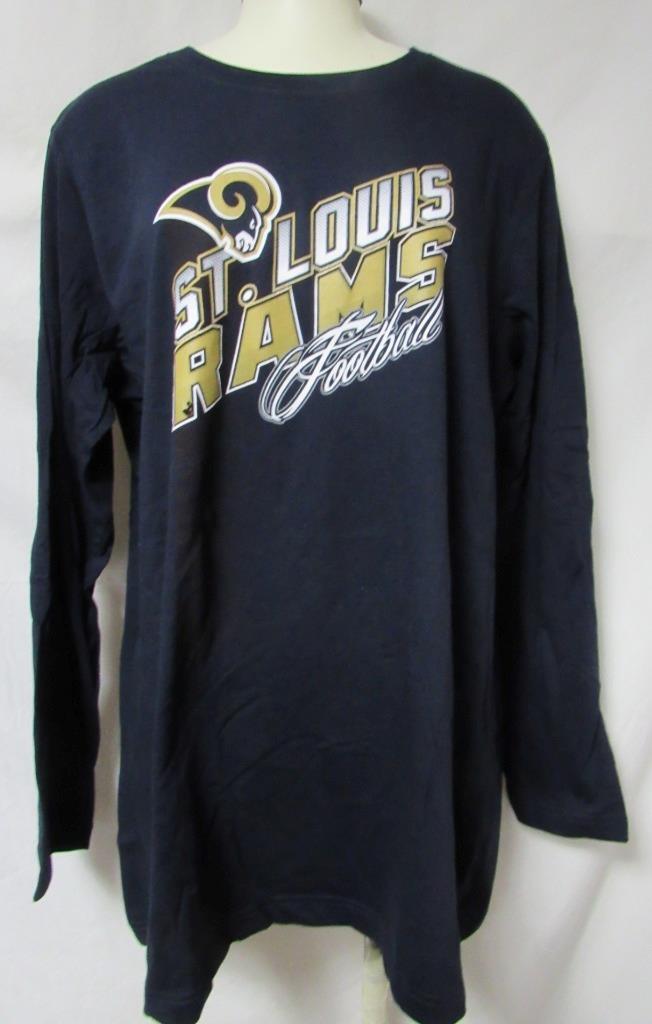 St. Louis Rams Women's Plus Size 1X or 3X Long Sleeve T-Shirt C1 4295 | eBay