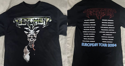 TESTAMENT Tour 2024 Band Collection Gift For Fan T-shirt S to 5XL ...