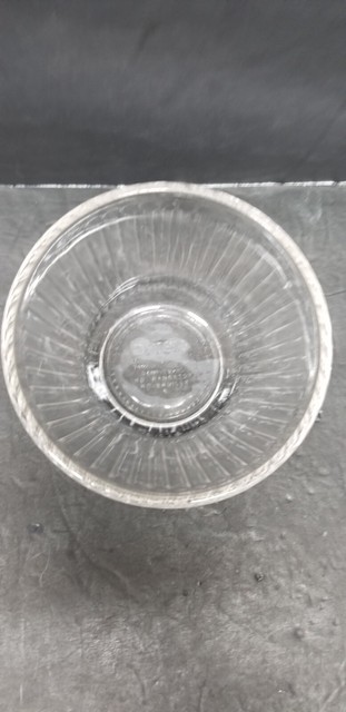 PYREX 7401-s Clear Glass Mixing Bowl Ribbed Panels 3 Cups EUC USA ...