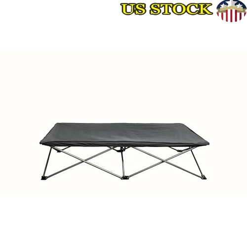 Portable Extra Long Cot Lightweight Durable Folding Bed W/ Fitted Sheet ...