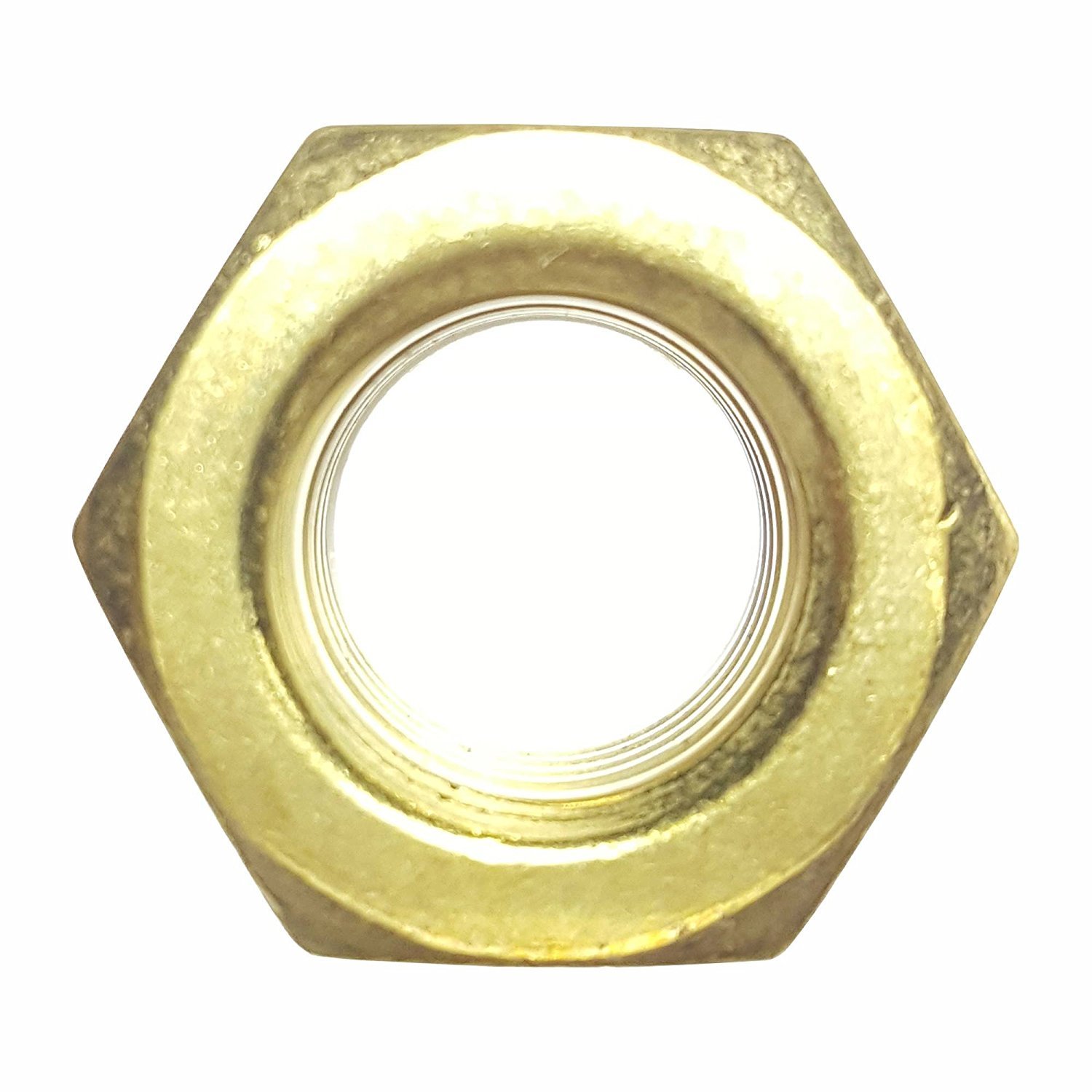6-32 Solid Brass Hex Locknut Nylon Insert Elastic Stop Lock Nuts Qty ...